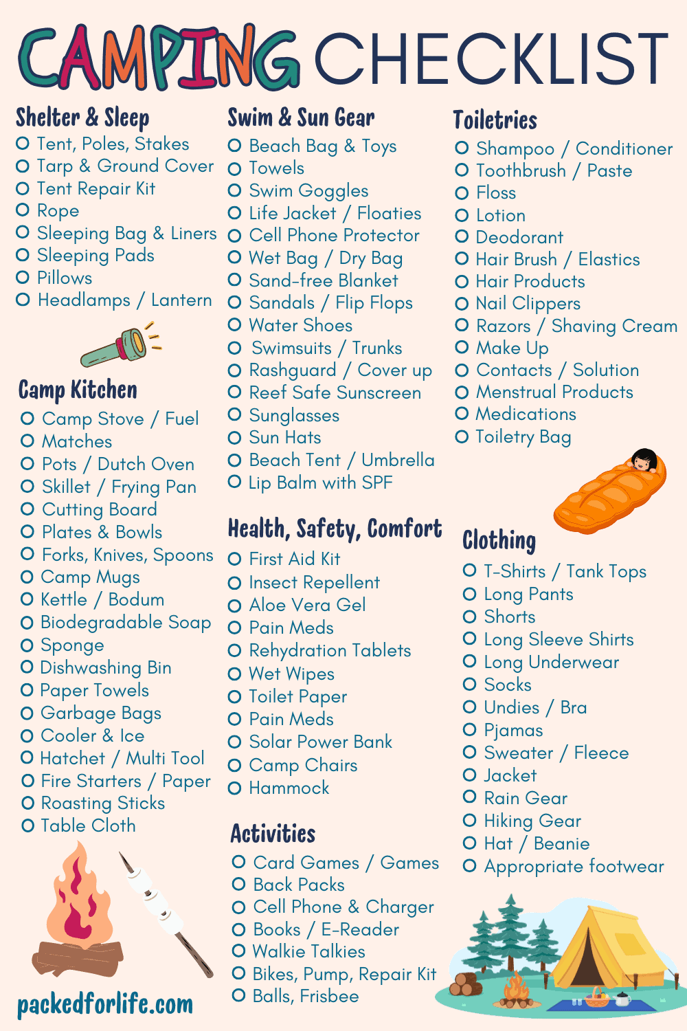 FREE Printable Camping Planner For Fun & Easy Adventures
