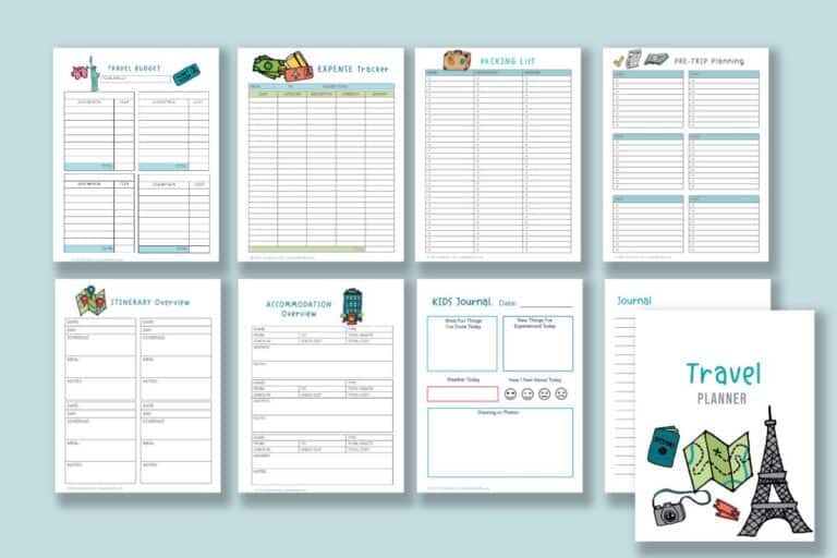 Free Printable Family Travel Planner | Packed for Life